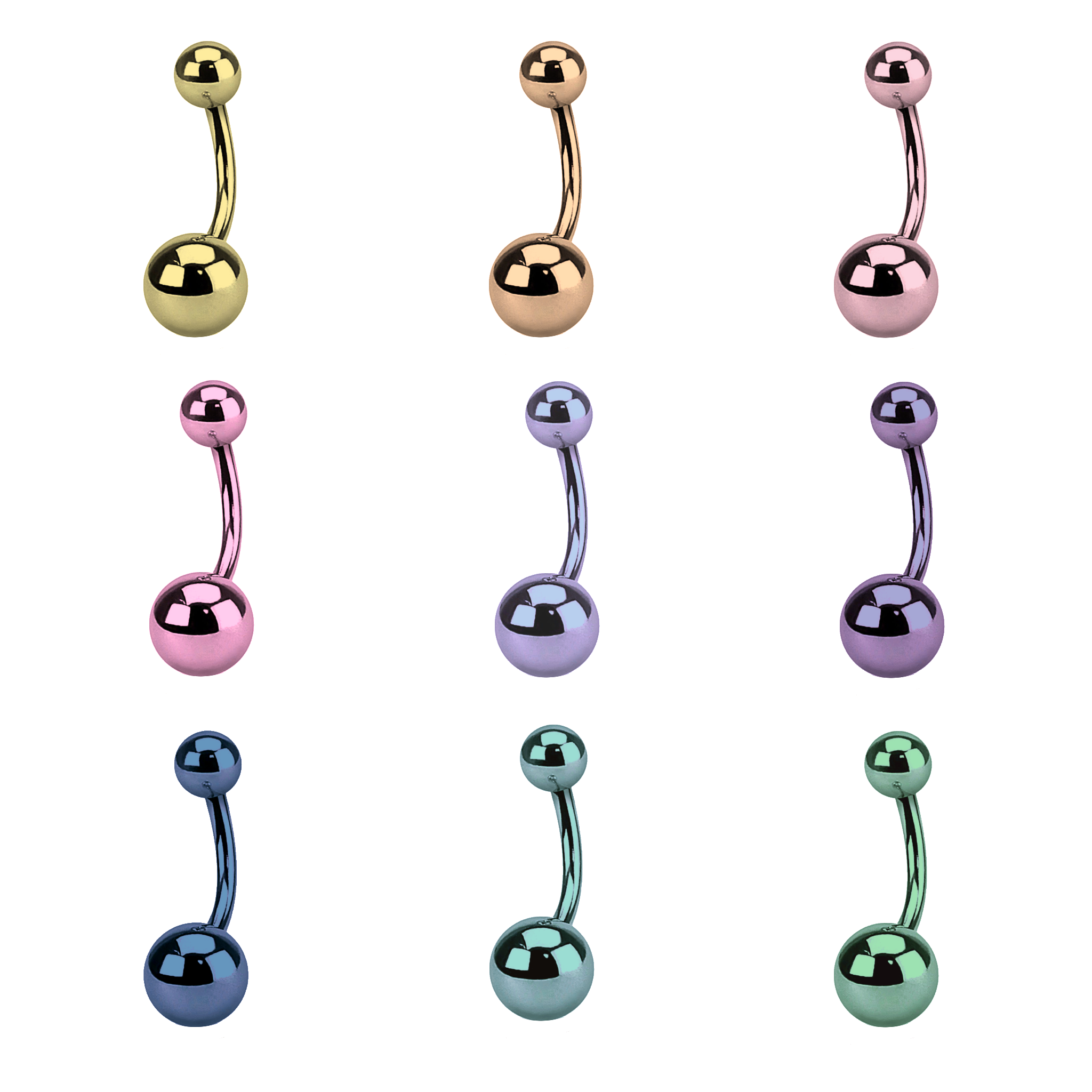 Titanium Belly Bar 10mm – The Plug Store South Africa